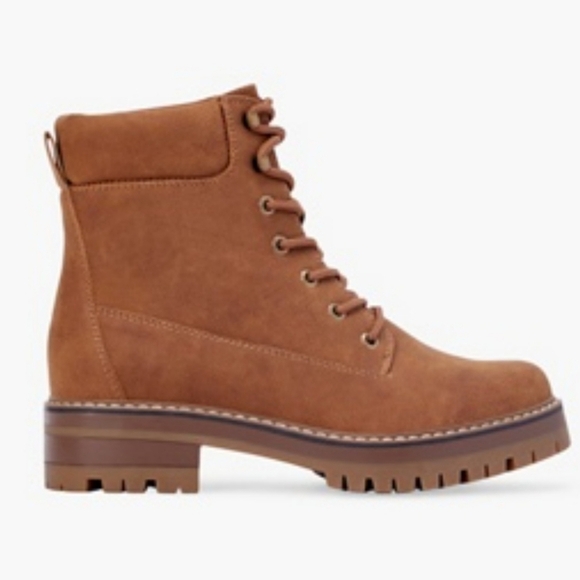 JustFab | Shoes | Justfab Cristen Brown Combat Boots Brown Sz 9 | Poshmark